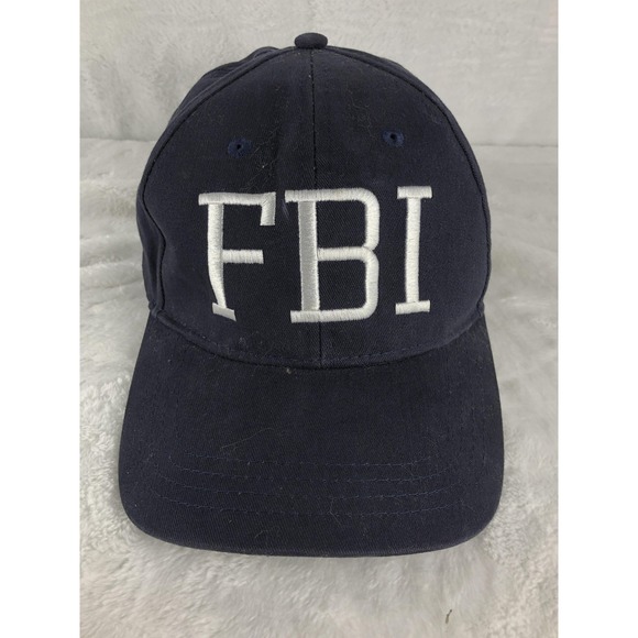 Accessories | Fbi Hat Cap Strap Back Navy Blue Embroidered Law ...
